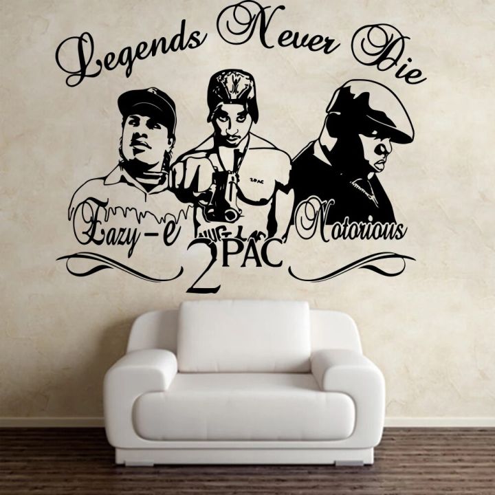 2Pac Tupac Eazy-E Notorious B.I.G Rappers Hip Hop Legends DIY Wall Art ...