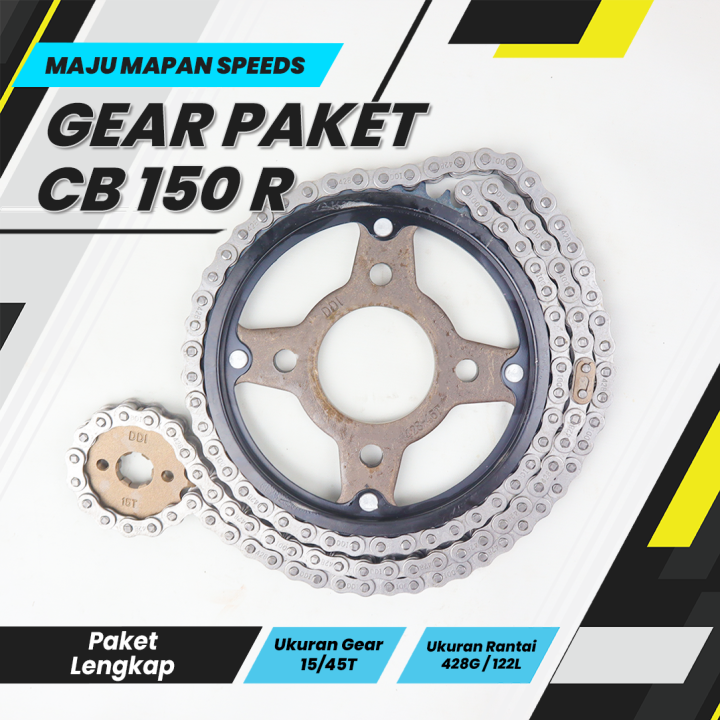 Gear Set CB150R 15T/45T 428H-122L DDI | Lazada Indonesia