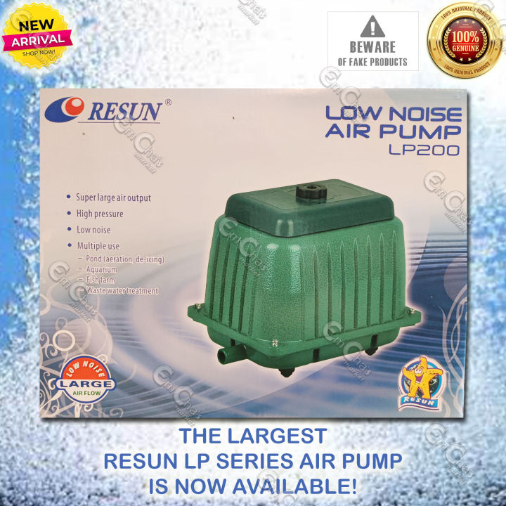 Resun LP-200 (TWO) VERY LARGE Resun Air Pump Aquarium Pond(pnd)(500gl ...