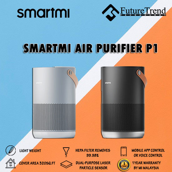 Smartmi Air Purifier P1 Light Weight / HEPA Filter / Smart Control ...