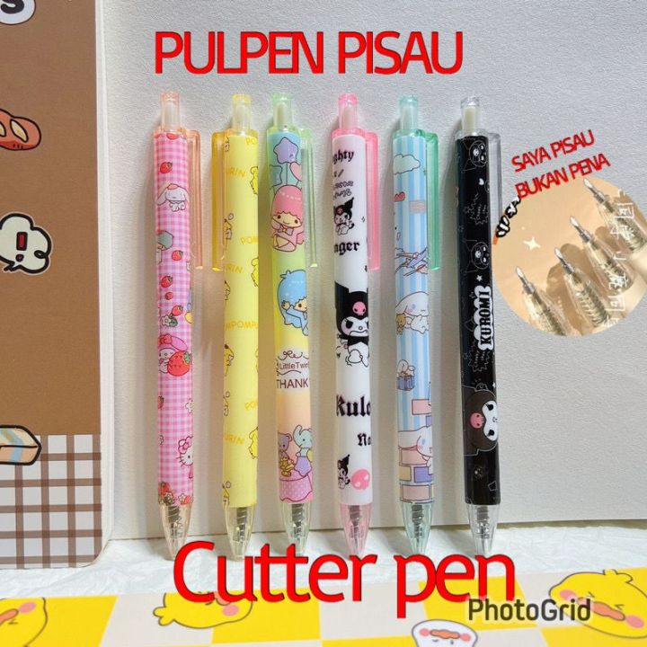 H2S Pen Cutter Stiker/ PULPEN PISAU PENCIL KNIFES CUTTER/ PENA PISAU ...