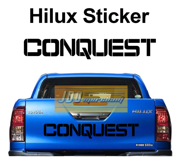 Toyota Conquest Sticker Tailgate | Lazada PH