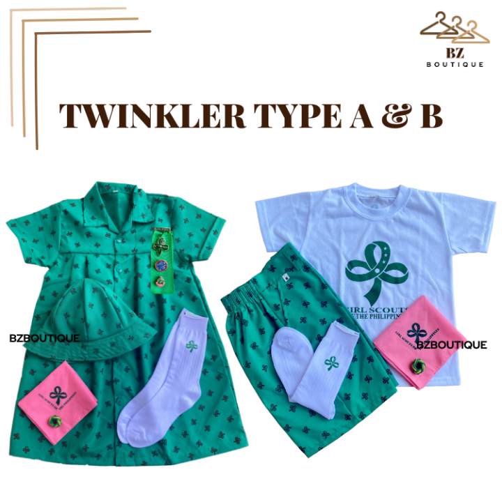 Twinkler Girl Scout Type A & B Complete Set of Uniform for Girls | BZ ...