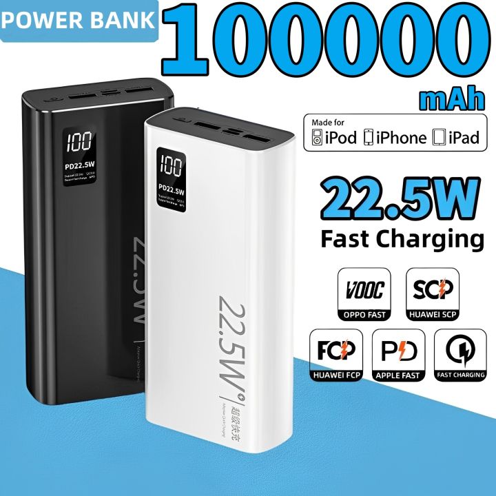 PD 22.5W power bank original 100000mah powerbank original brand ...