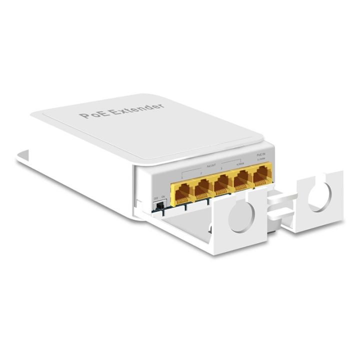 5-Port POE Repeater IP55 Waterproof POE Repeater 1000Mbps 1 to 4 ...