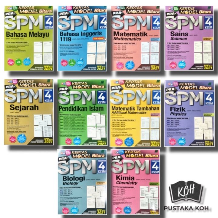 [KOH] Kertas Model Bitara Pra Spm Form 4 / Tingkatan 4 KSSM | Lazada
