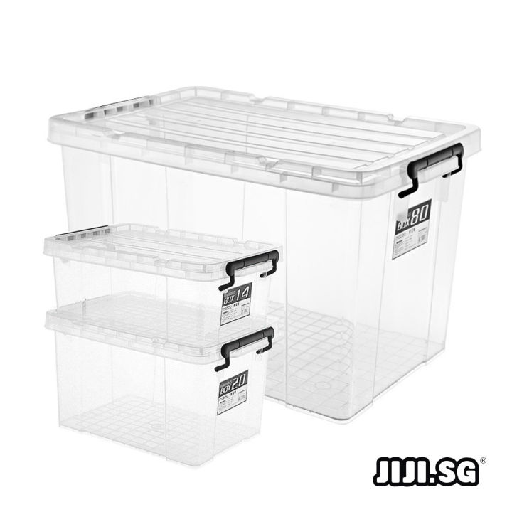 (JIJI.SG) BLASIUS Stackable Transparent Storage Box- Organizer ...