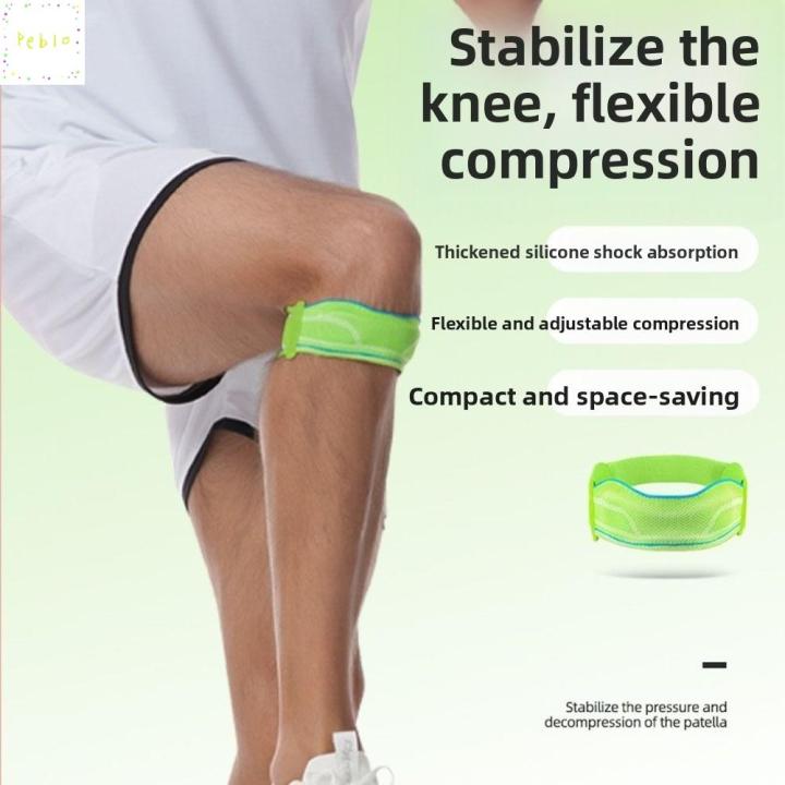 PEBLO Compression Sports Patella Strap Non-Slip Design Breathable Knee ...