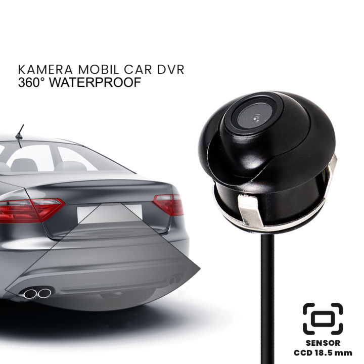 Kamera Parkir Mobil DVR 360 Derajat Waterproof dengan Sensor Gambar CCD ...