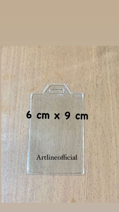 PLASTIK ID CARD | NAME TAG ukuran 6 x 9 cm. Posisi berdiri | Lazada ...