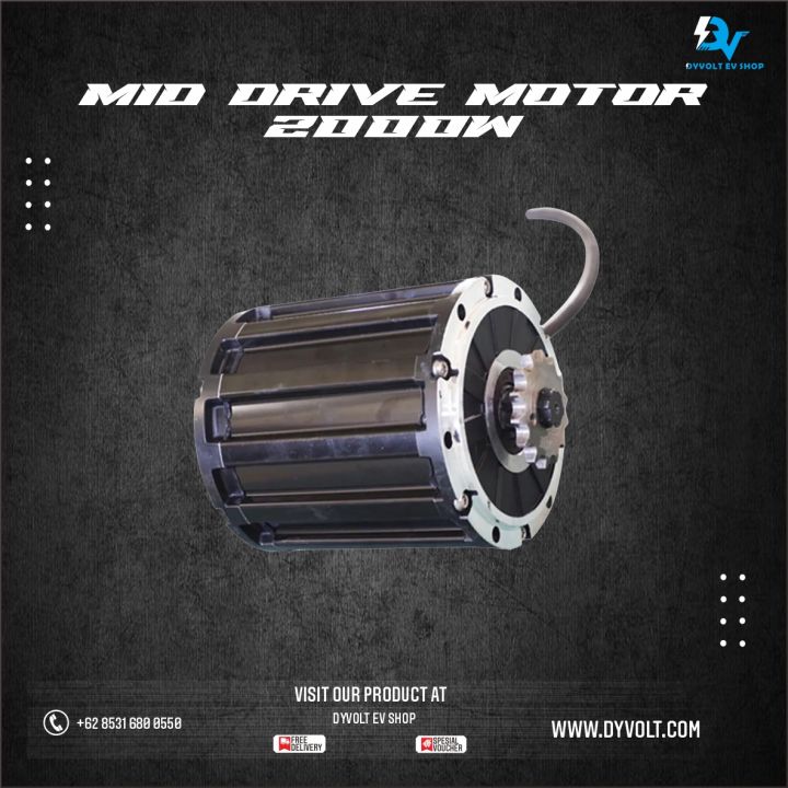 Bldc Motor Mid Drive 2000W Motor listrik | Lazada Indonesia