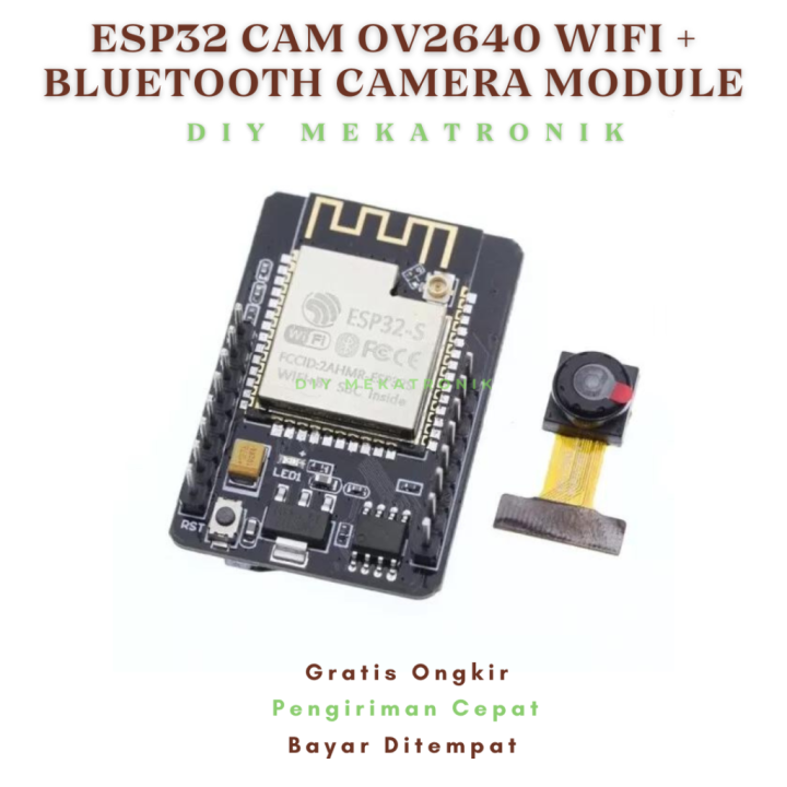 ESP32 CAM OV2640 WiFi + Bluetooth Camera Module Development Board | Lazada Indonesia