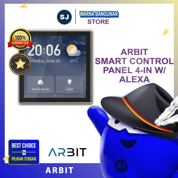 ARBIT Smart Home Control Panel 4 inch with Alexa Built in TUYA Gateway ...