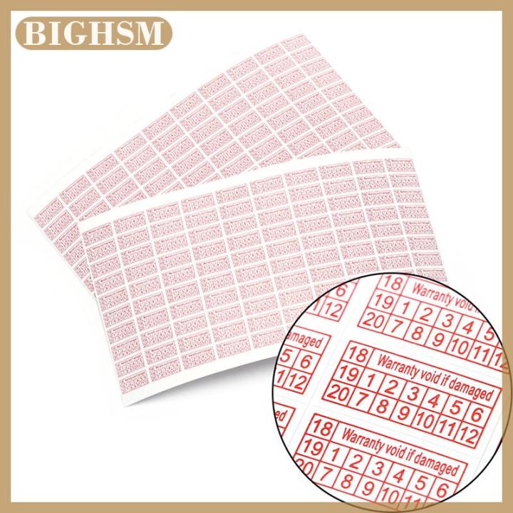 BIGHSM 200pcs 2018-2020 Warranty Void If Damaged Protection Security ...