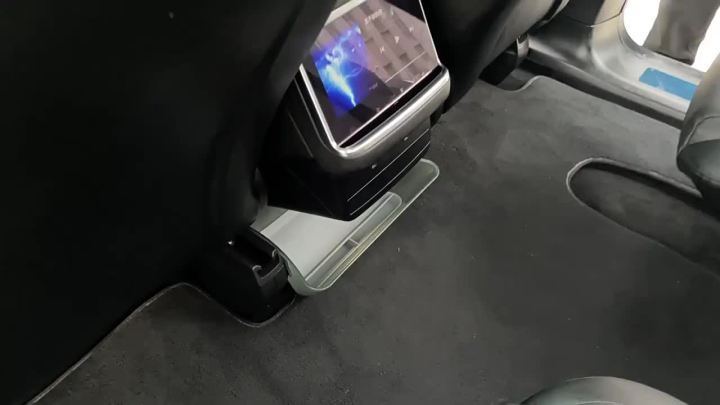 For Tesla Model X Rear Middle Storage Tissue Trash Can Transparent ...