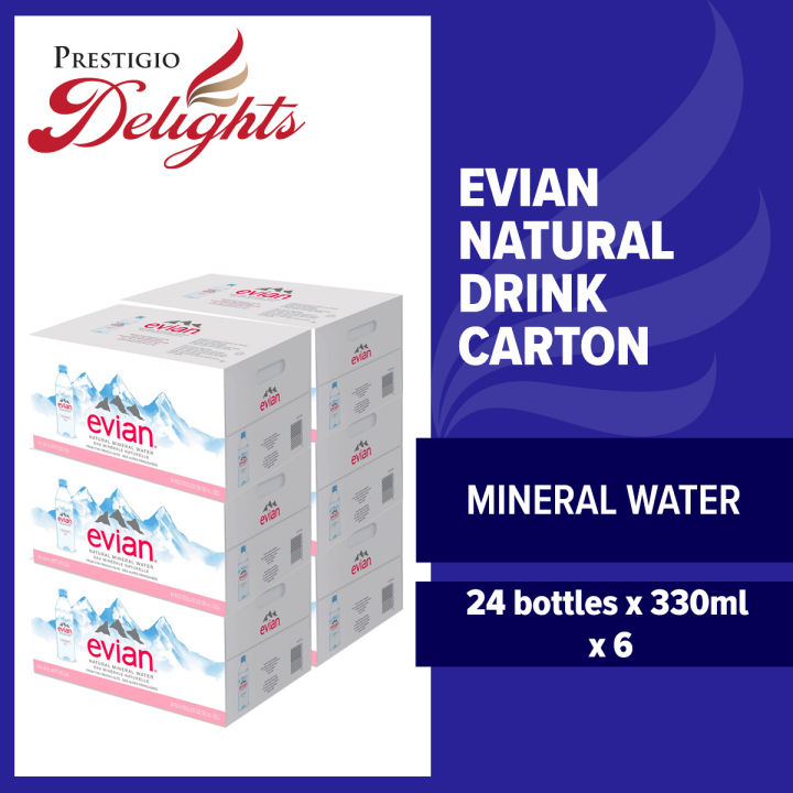 Evian Natural Mineral Water 330ml x 6 Cartons | Bulky Deals | Lazada Singapore