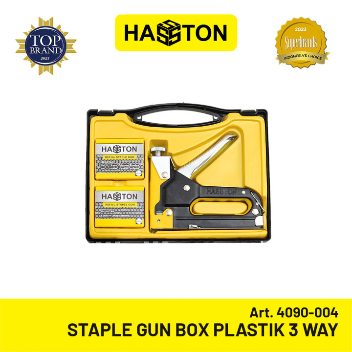 Hasston Staple Gun 3 Way + Isi / Staples Tembak Set (4090-004) | Lazada Indonesia