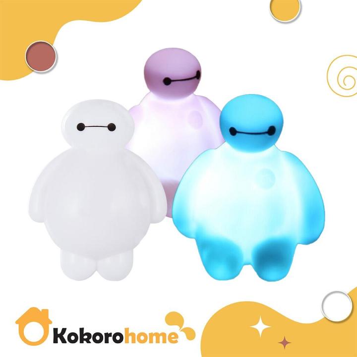 KOKORO Big Hero 6 BayMax LED Night Light Decoration Table Lamp 7 Color ...