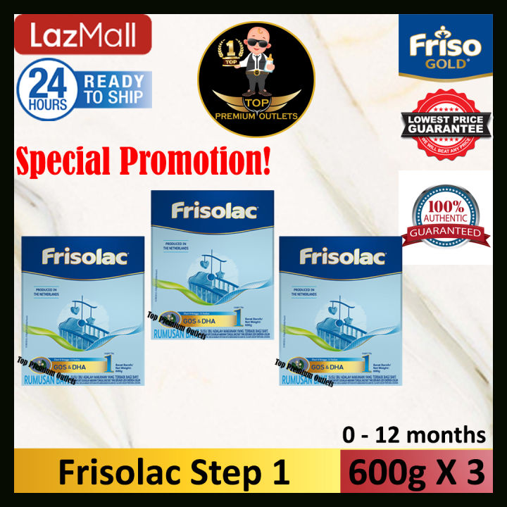 Frisolac Step 1 (600g X 3) Exp: 07/2024 | Lazada