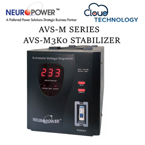 NEUROPOWER INDUSTRIAL AVS-M3KE (3KVA) AVR INDUSTRIAL AUTOMATIC VOLTAGE ...