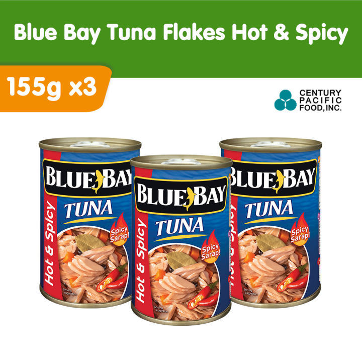 Blue Bay Tuna Flakes Hot & Spicy 155g x3 | Lazada PH