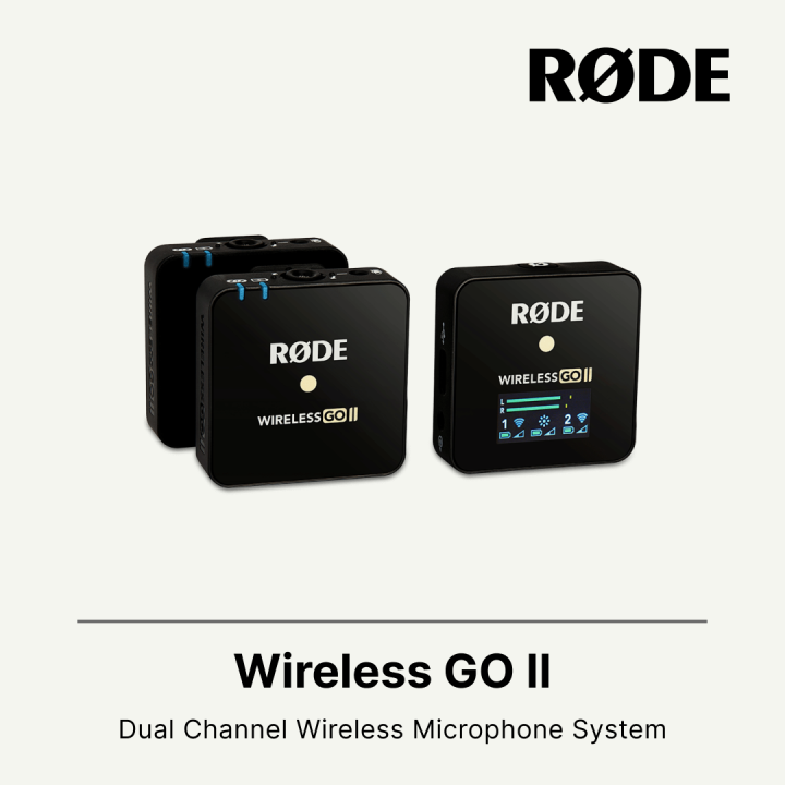 RODE Wireless GO II 2 Person Compact Digital Wireless Microphone System ...