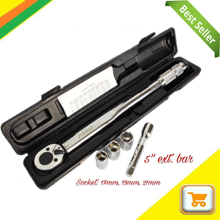 FLYMAN USA 1/2" DR. MICROMETER ADJUSTABLE TORQUE WRENCH | Lazada PH