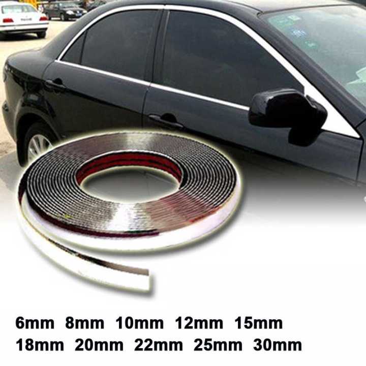 Lis Dekorasi Interior Mobil Moulding Chrome Trim Strip 15M Karet List ...