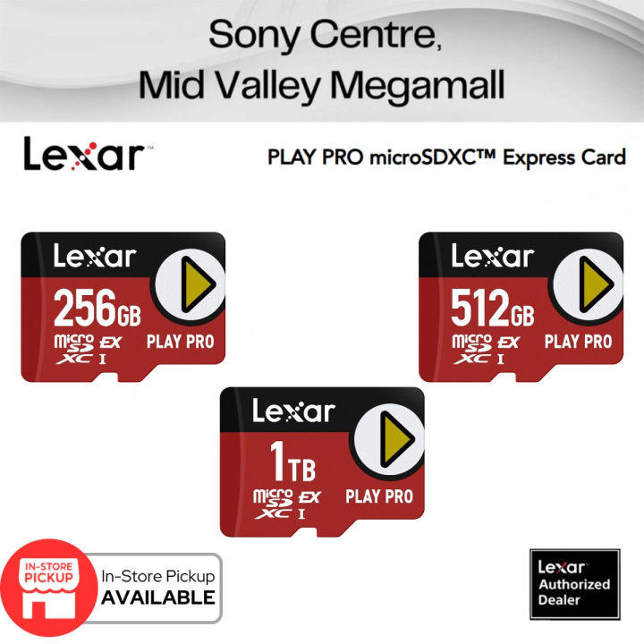 Lexar PLAY PRO microSD Express Card (4K V30 900MB/s) | Lazada
