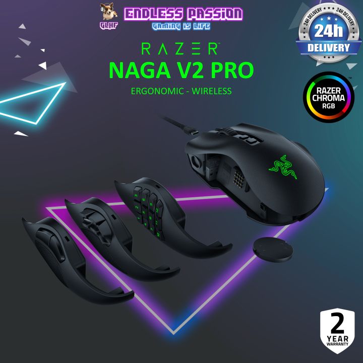 Razer Naga V2 Pro Wireless MMO Gaming Mouse | Lazada Singapore