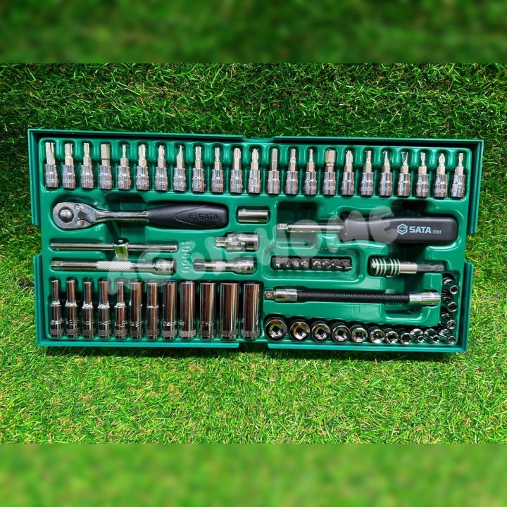 SATA ชุดลูกบล็อก รุ่น 09901 1/4" 63MM. (66/PIECE) ลูกบล๊อก DR.SOCKET ...