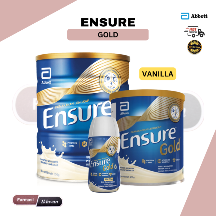 Ensure Gold Milk Vanilla 220ML/ 400G/ 850G | Lazada