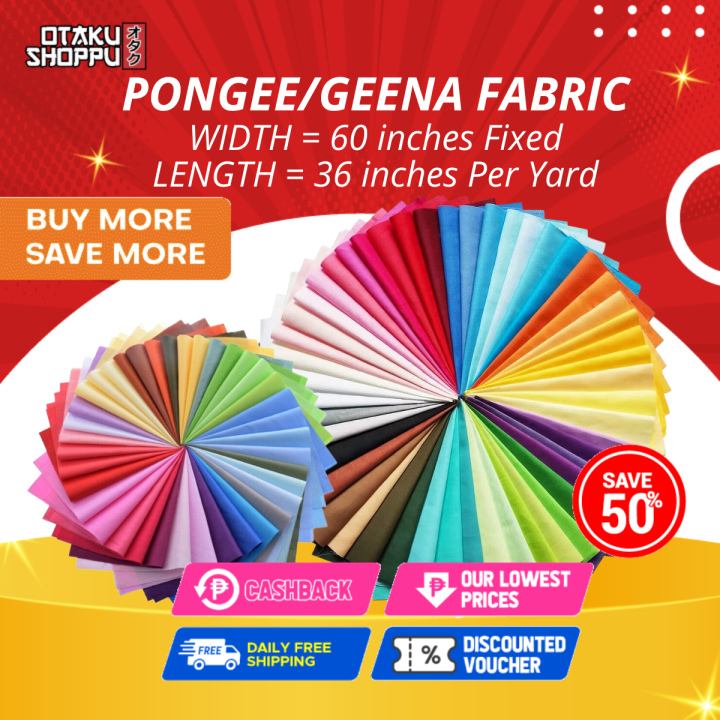 Otaku Shoppu | Pongee Fabric Perfect for Lining, Skirting, Backdrop ...