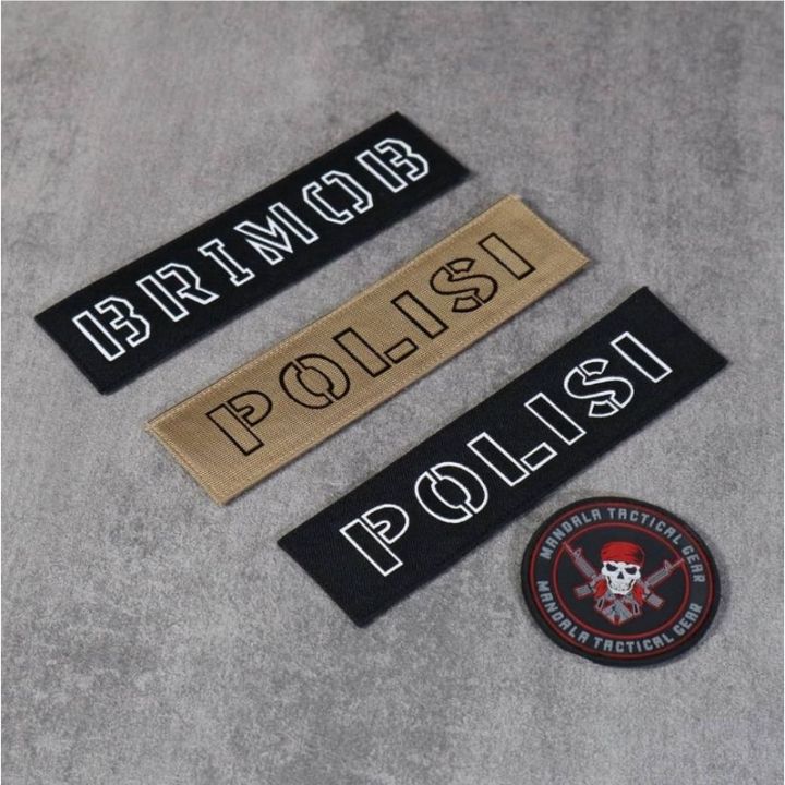Patch lasercut Brimob patch laser cut polisi / patch Bodyvest | Lazada ...
