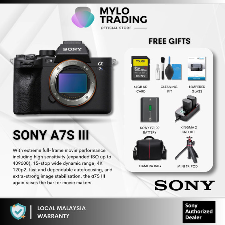 Sony A7SIII & A7S III & A7S3 & 7S Mark iii Mirrorless Digital Camera Body Only I Sony Malaysia ...