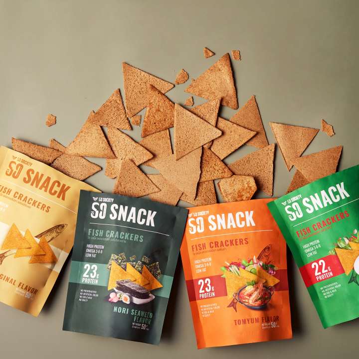 SO SNACK แครกเกอร์ปลาอบกรอบเพื่อสุขภาพ | Lazada.co.th