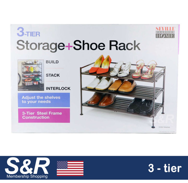 Seville 3-tier Storage and Shoe Rack 1pc | Lazada PH
