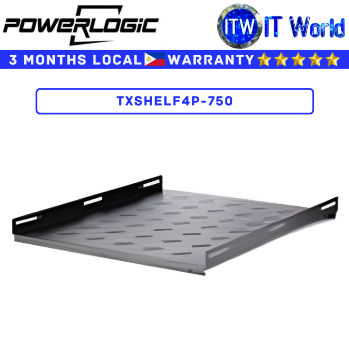 Powerlogic Fixed Shelf TXSHELF4P-750 for 1200 depth floor standing ...