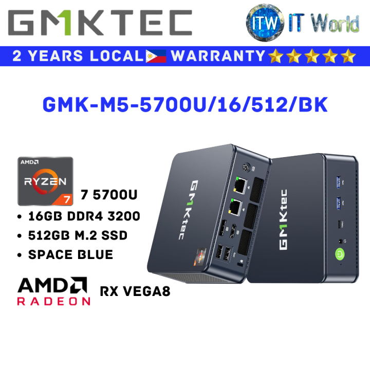Itw | GMKtec Mini PC All in One Desktop PC Nucbox M5 PC Kit (GMK-M5 ...