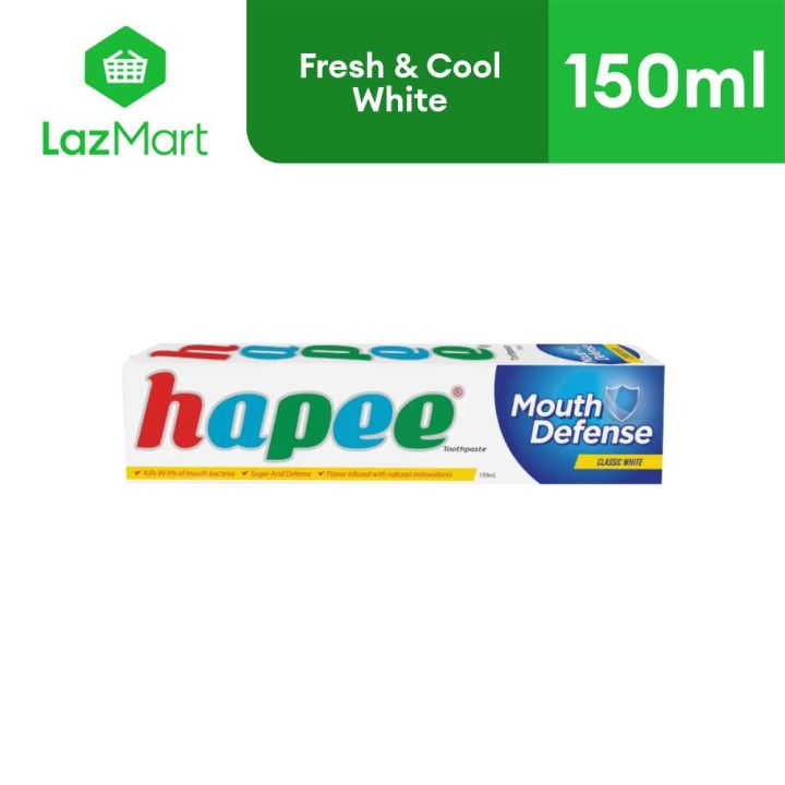 Hapee Toothpaste Fresh & Cool White 150ml | Lazada PH