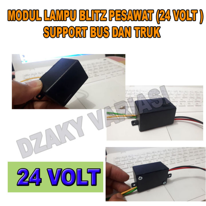 Modul Lampu LED Blitz Pesawat, Lampu Kedip Cepat dan Kilat (24Volt, BUS ...