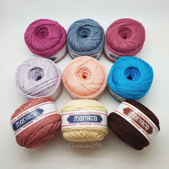 Monaco Mercerized Crochet Cotton 8 Ply 160m Lazada PH
