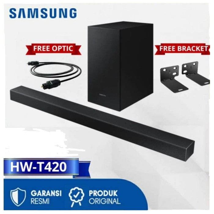 SAMSUNG SOUNDBAR HW-T420 (True Dolby Audio 2.1 Ch/150W) Original Resmi ...