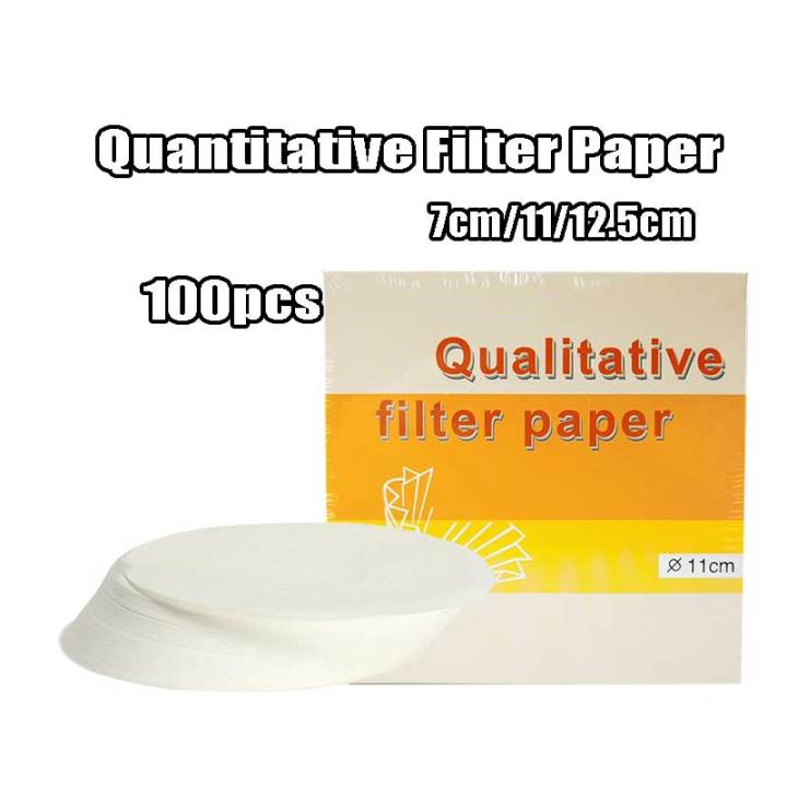 100Pcs 7/11/12.5cm Qualitative Filter Paper - Laboratory | Lazada PH