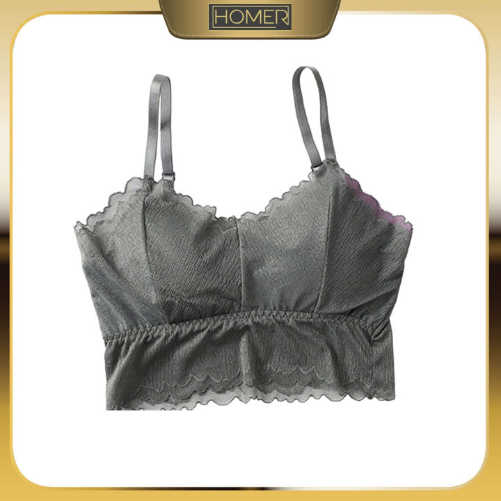 Homer Lace Net Lightly Padded Non-Wired Bralette for Women | Lazada PH