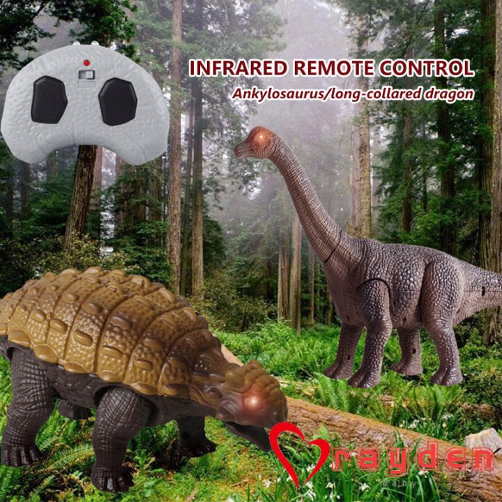 R/C Walking Triceratops Ankylosaurus Brachiosaurus Toy, Remote ...