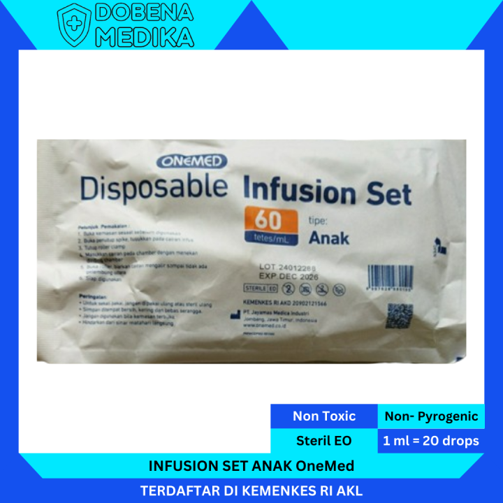 Infusion Set Anak OneMed / Infuset / Selang Infus Set | Lazada Indonesia
