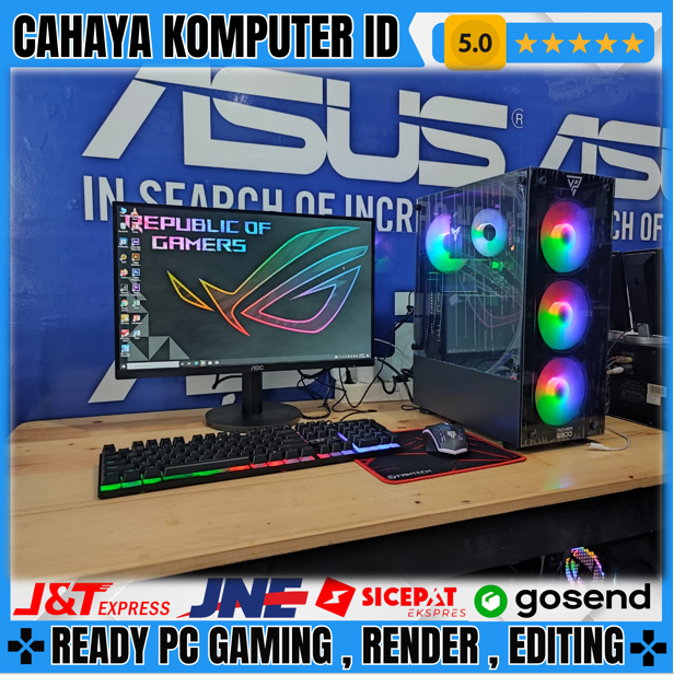 PC Gaming Murah Intel Core I5 Ram 16GB SSD 128GB VGA 2GB LED 22 Inch ...