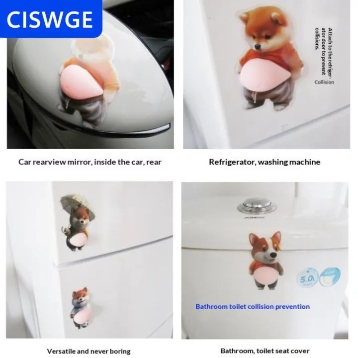 [COD] CISWGE 2 miếng dán Shiba Inu 3D-Trang phục màu cam dễ thương ...