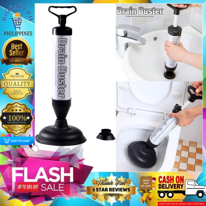 Drain Buster Toilet Plunger High Pressure Drain Buster Toilet Plug Sink ...